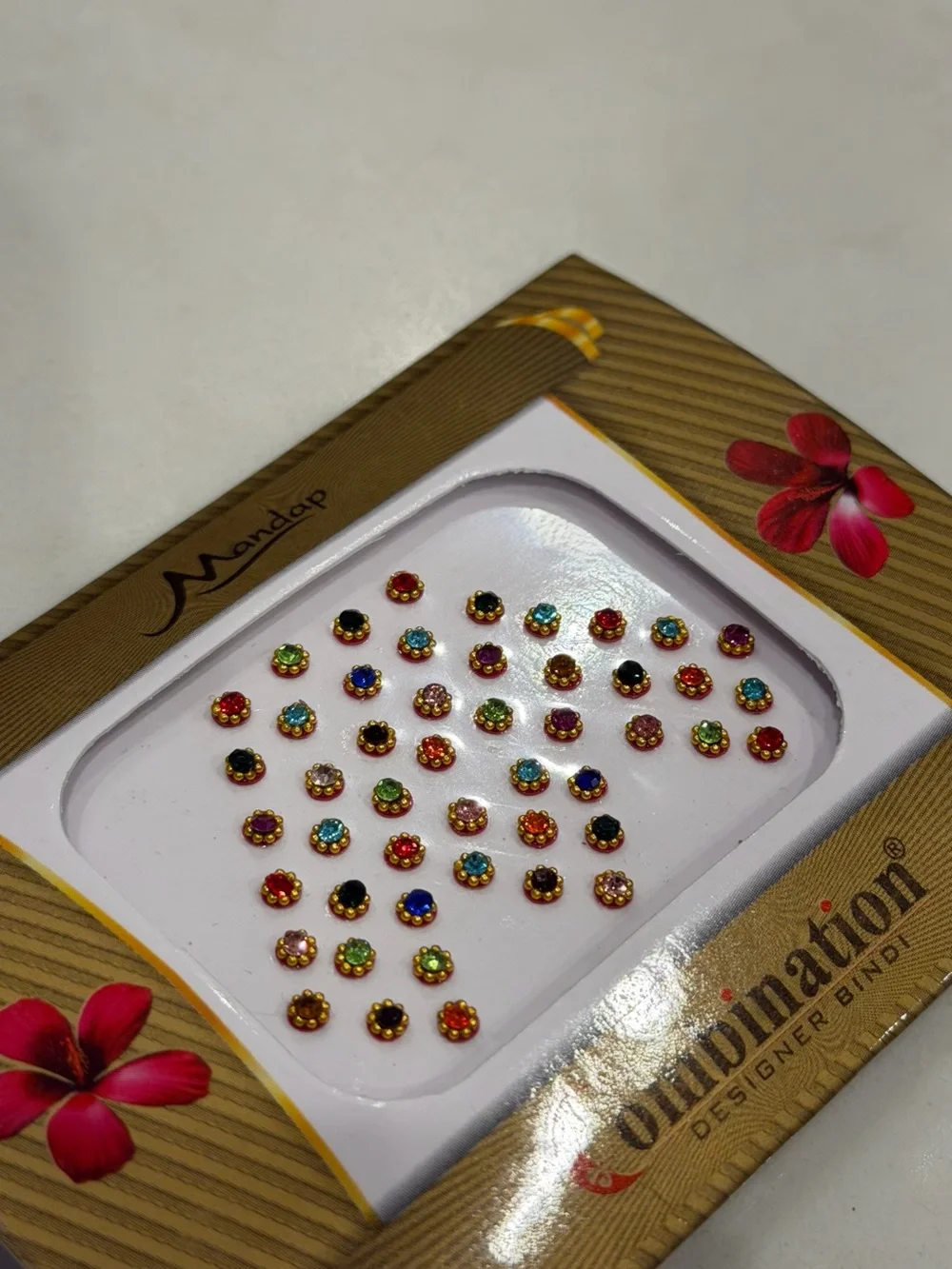 Jewelry | Mandeep Designer Bindi Multicolor Rhinestone Forehead Bindis ...